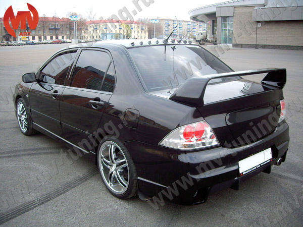 Спойлер в стиле EVO var№2 (средний) Mitsubishi Lancer 9 IX (2003-2009 ...